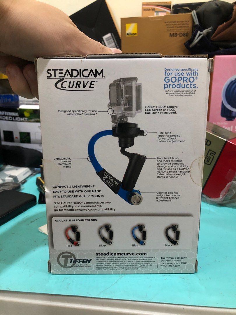 Go pro Compact Camera Stabilizer (BLUE) STEADICAM Curve, Mobile Phones ...