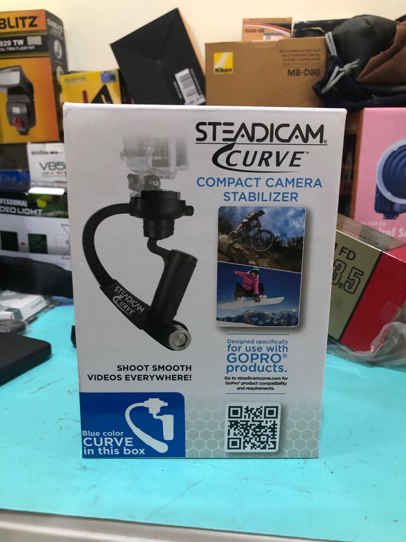 Go pro Compact Camera Stabilizer (BLUE) STEADICAM Curve, Mobile Phones ...