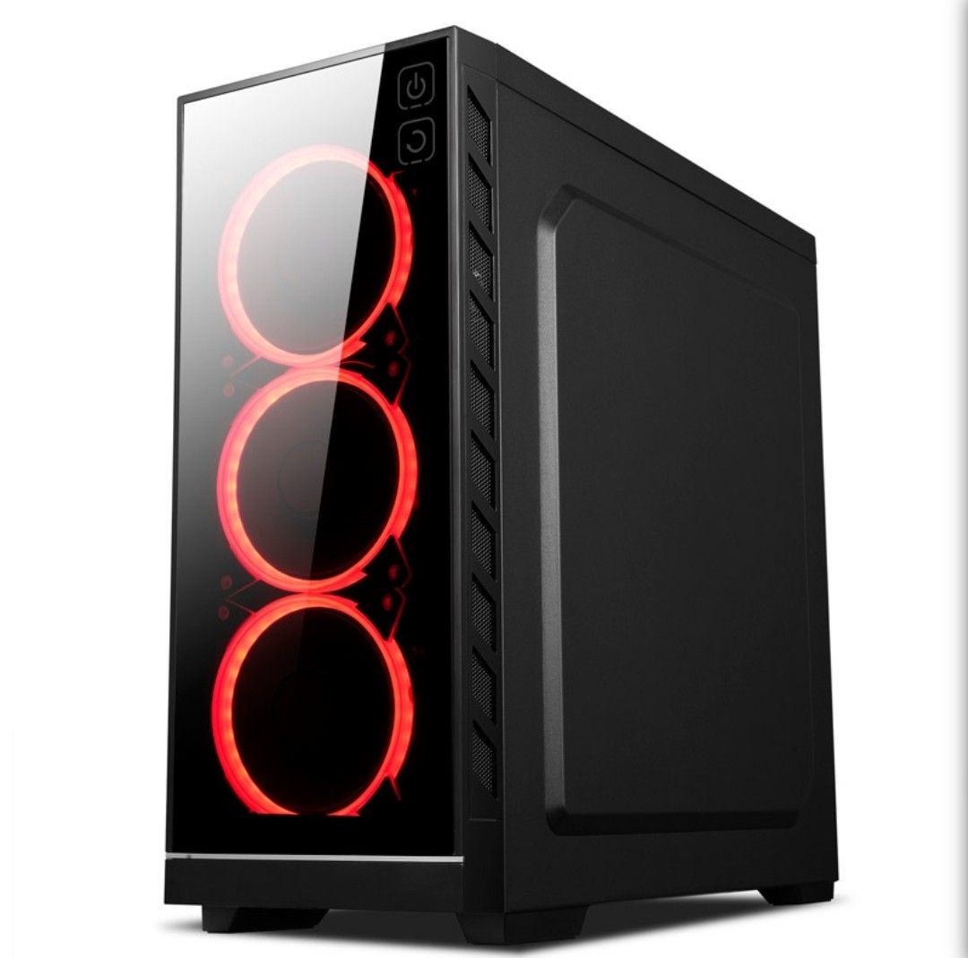 H1)GOLDEN FIELD Z3 ATX Computer Case, Gaming PC Case, Mid Tower, Pre ...