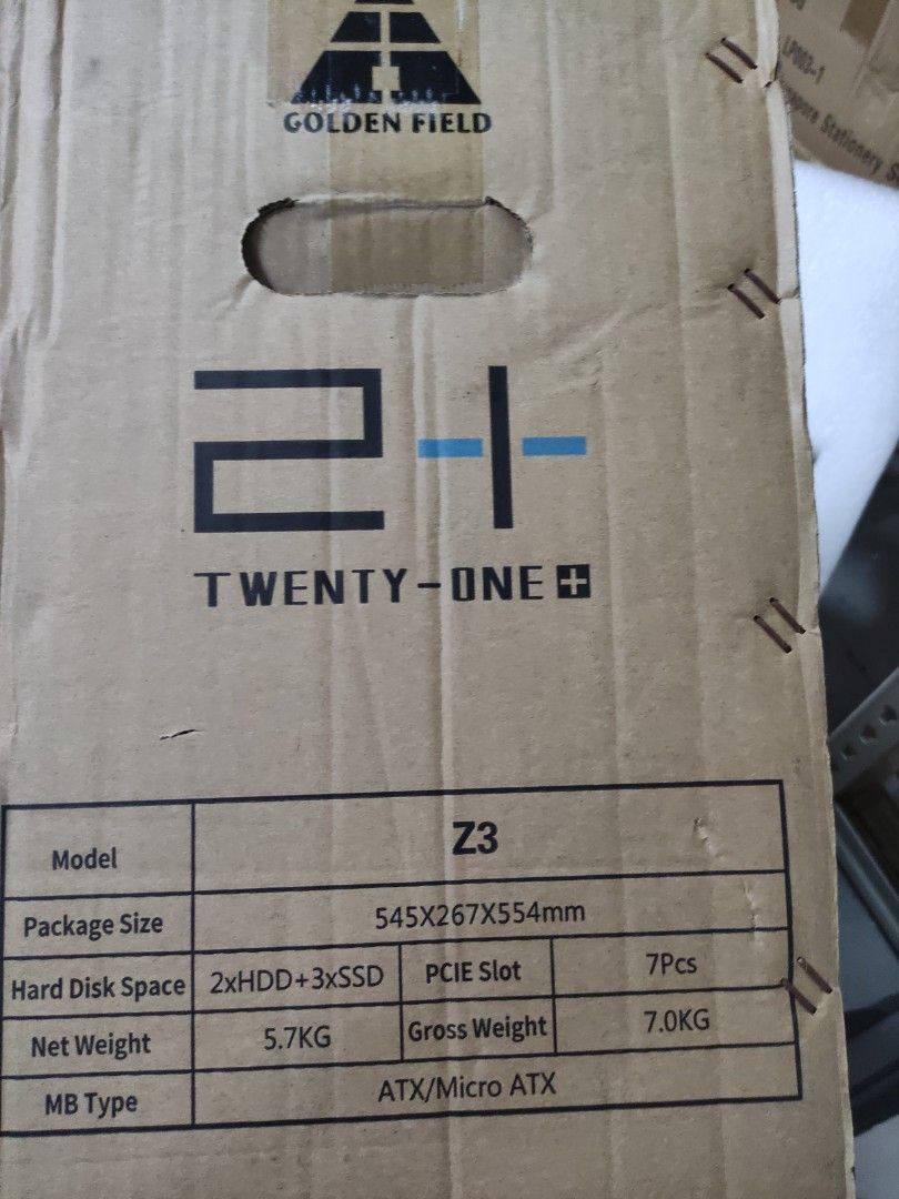 H1)GOLDEN FIELD Z3 ATX Computer Case, Gaming PC Case, Mid Tower, Pre ...