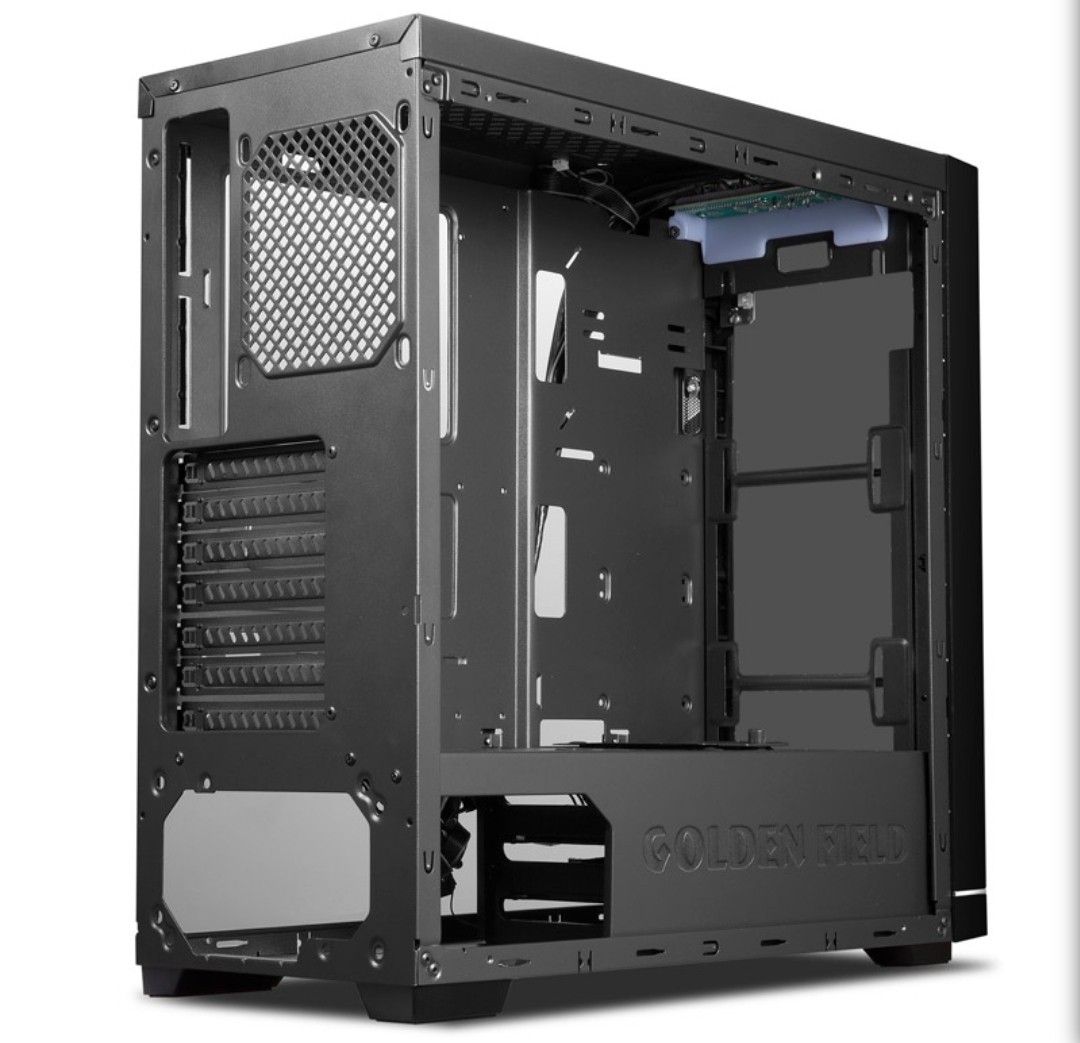 H1)GOLDEN FIELD Z3 ATX Computer Case, Gaming PC Case, Mid Tower, Pre ...