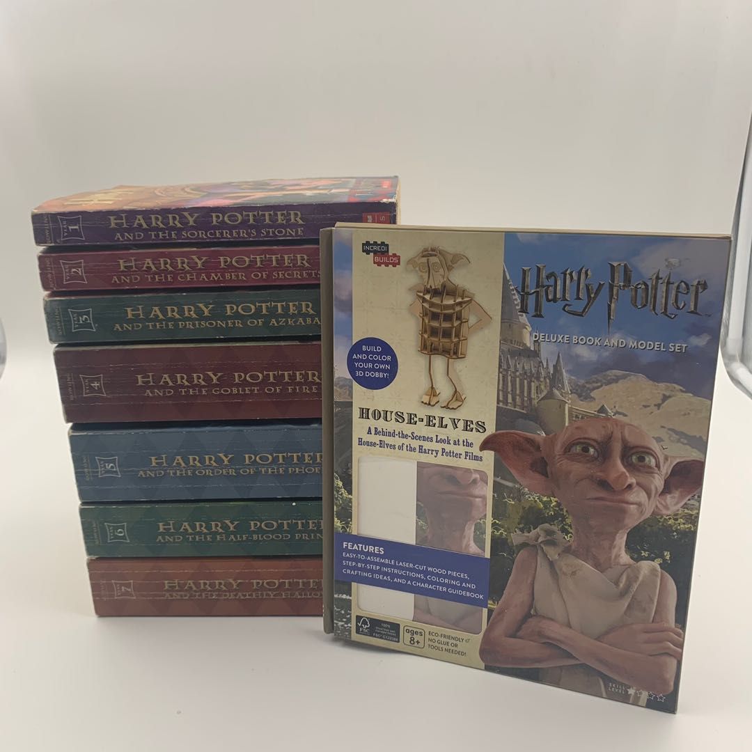 Harry Potter Set (+FREE Dobby Book), Hobbies & Toys, Books & Magazines ...