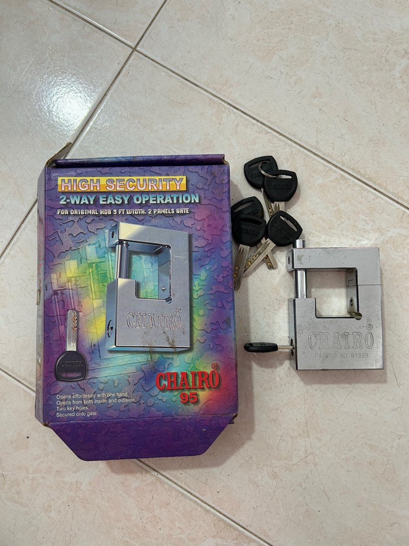 Heavy duty gate metal pad lock, Furniture & Home Living, Security ...