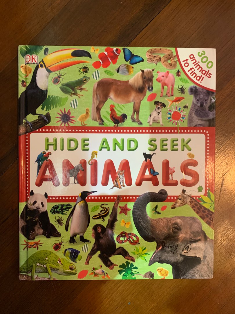 Hide And Seek Animals, 興趣及遊戲, 書本 & 文具, 小說 & 故事書 - Carousell