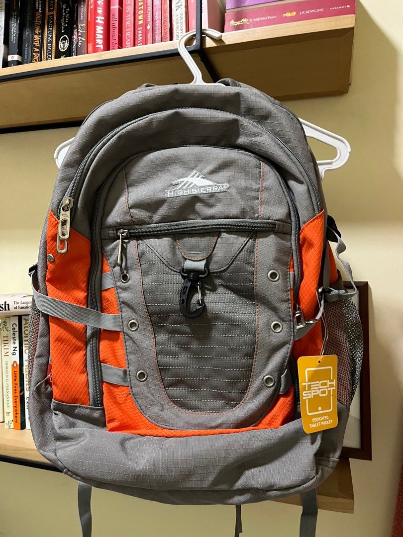 High Sierra Orange Grey Tactic Backpack School on Carousell