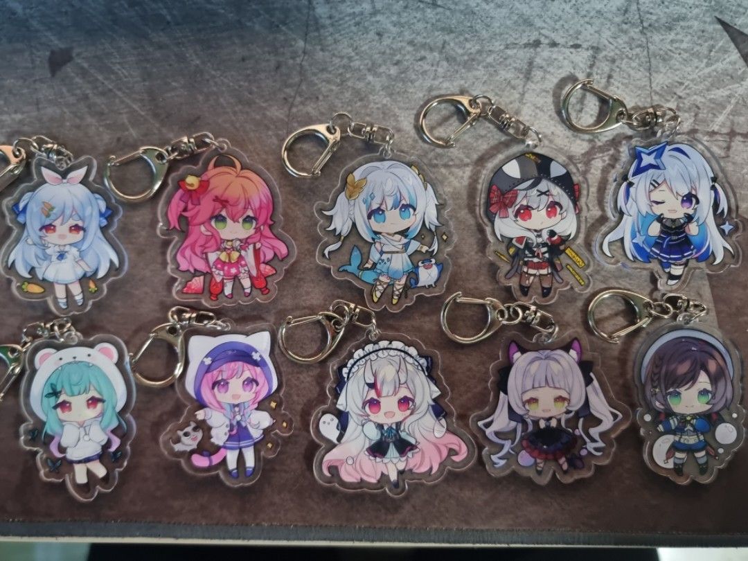 Hololive Acrylic Keychains, Hobbies & Toys, Memorabilia & Collectibles ...