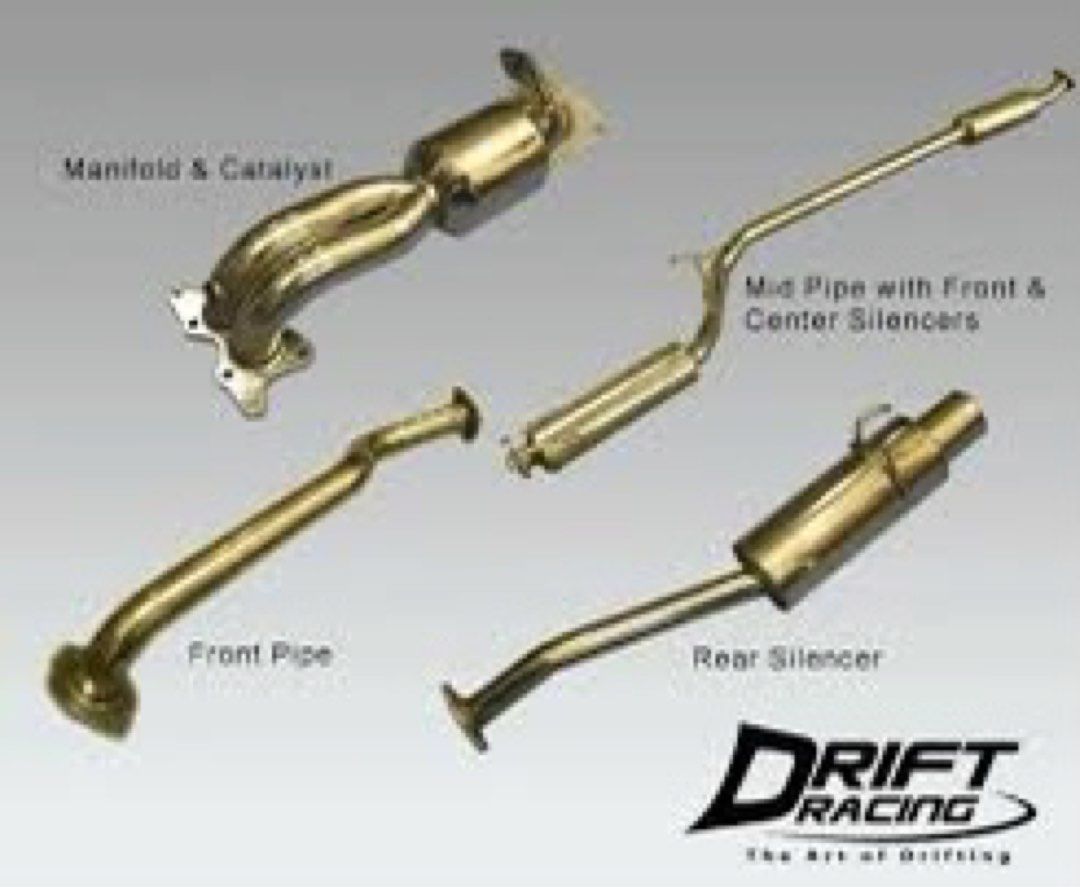 Honda Civic FD Legal HKS & Drift Racing Exhaust / operated midpipe ...