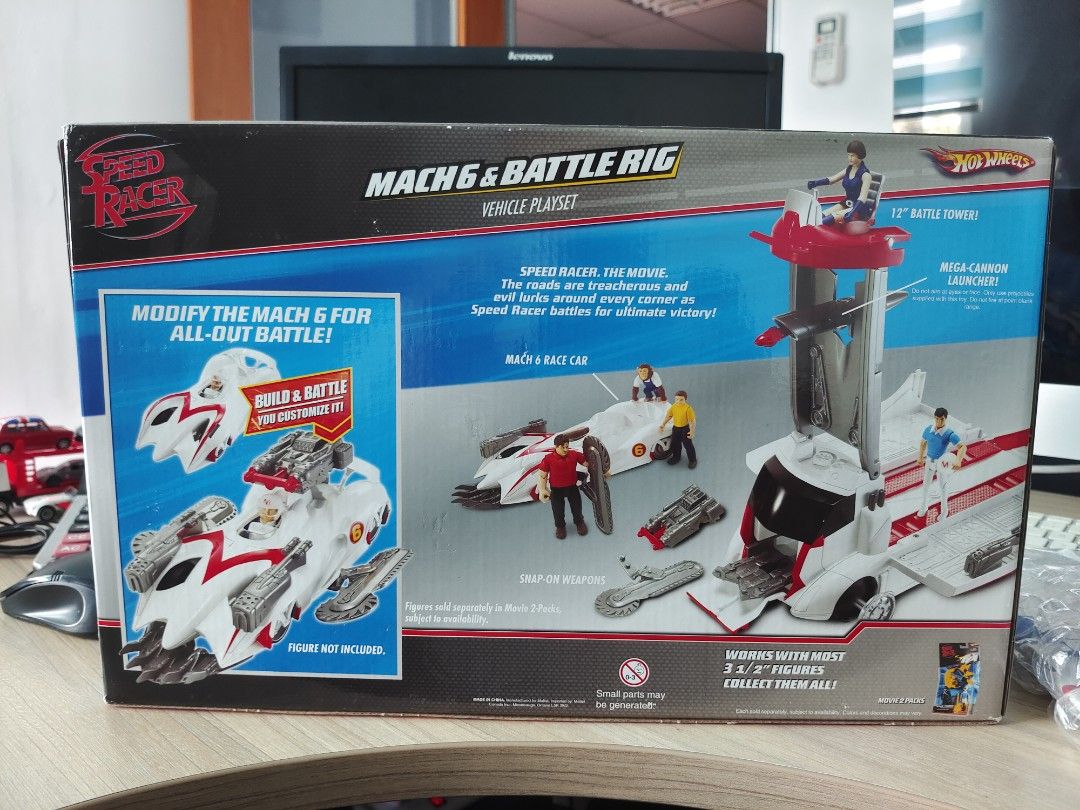 Hot Wheels 2007 SPEED RACER MACH 6 & BATTLE RIG VEHICLE PLAYSET ...