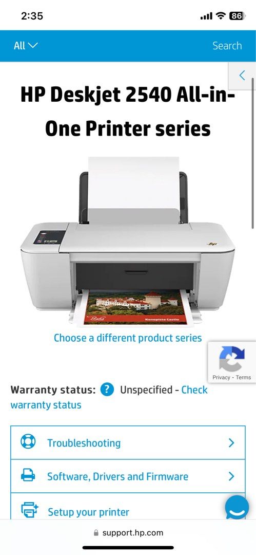 HP 2540 printer scanner All-in-One, 電腦＆科技, 打印機及影印機 - Carousell