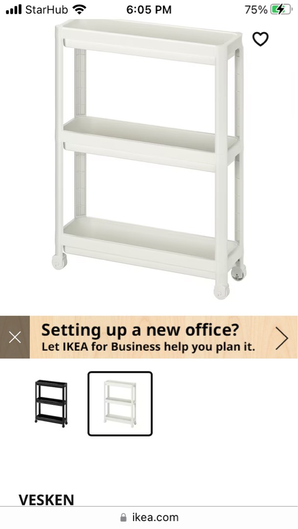 Ikea moveable shelf rack, Furniture & Home Living, Furniture, Shelves ...