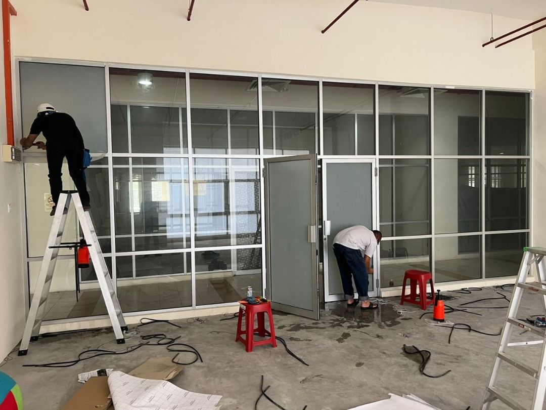 INSTALL FROSTED STICKER l pelekat kabur tinted tingkap privasi ...