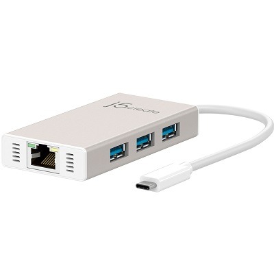 j5create USB Type-C Gigabit Ethernet & HUB Multi Adapter (JCH471 ...