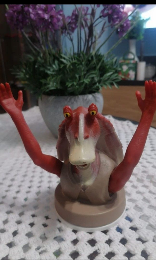 Jar Jar Binks Star Wars Cup Topper Lid KFC Pizza Hut Taco Bell, Hobbies ...