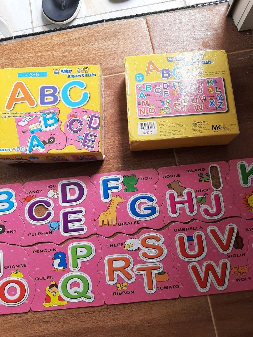 Jigsaw puzzle abc, Toys & Collectibles, Mainan di Carousell