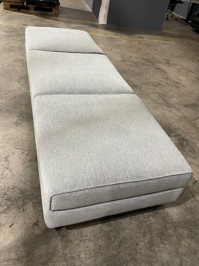 King 3 seater without back rest, Furniture & Home Living, Furniture ...