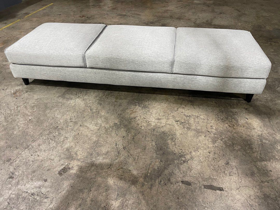 King 3 seater without back rest, Furniture & Home Living, Furniture ...