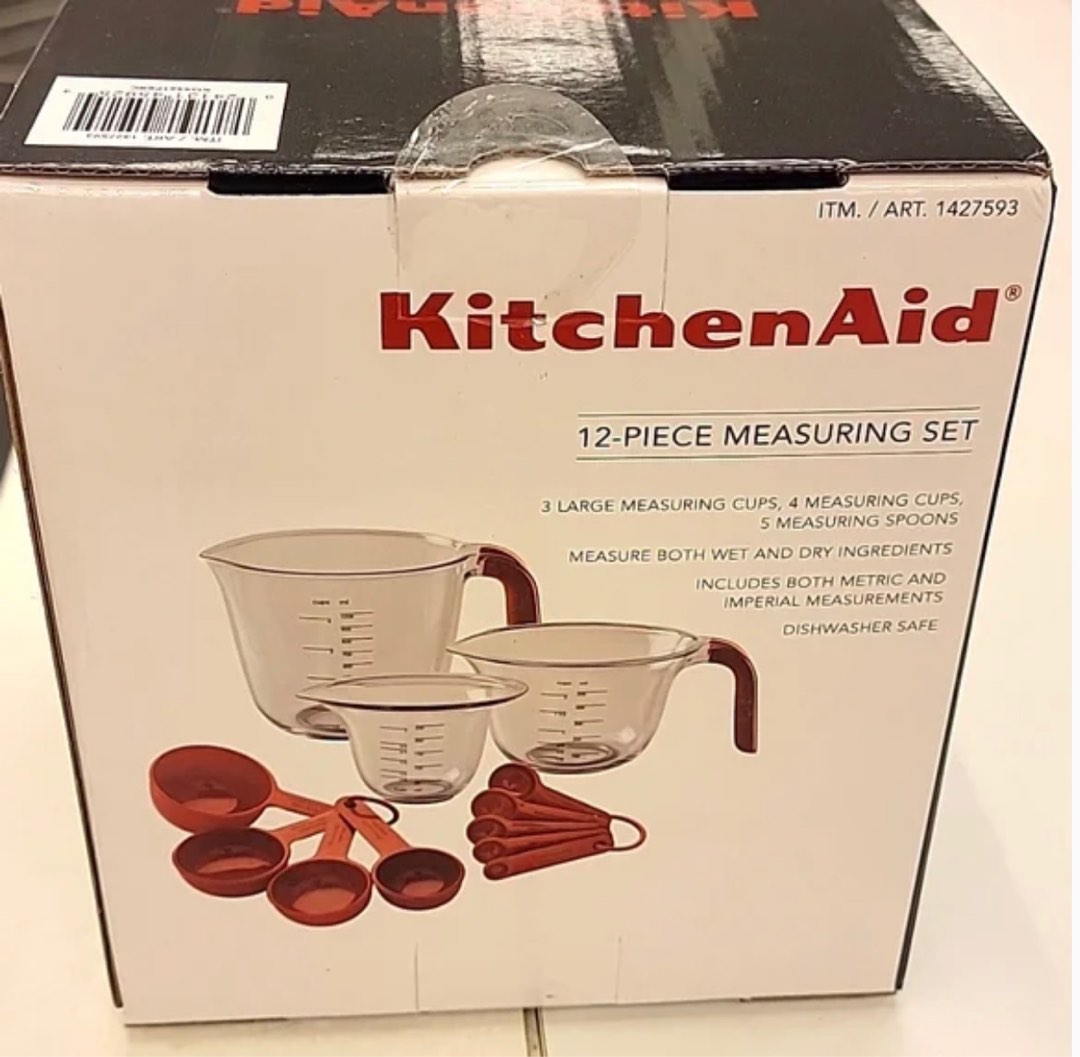Kitchen aid measuring set 12 pcs, Furniture & Home Living, Kitchenware ...