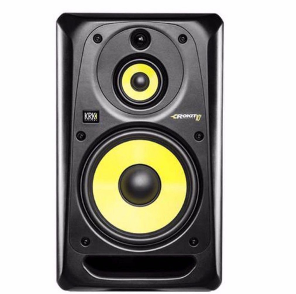 KRK Active studio monitors - 10 inch woofers + midrange , Audio ...
