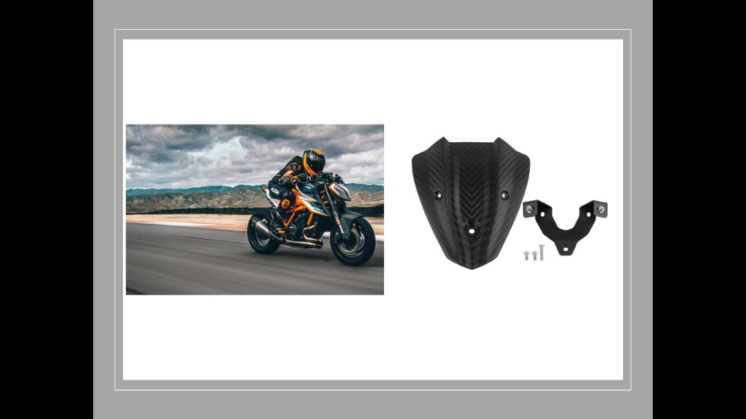 KTM 1290 Super Duke R RR Windshield Airflow 2020-2022, Motorcycles ...