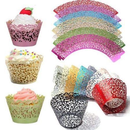 Laser Cut Cupcake Wrappers Mangkuk Hiasan Kek Cawan #KEMASRAYA ...