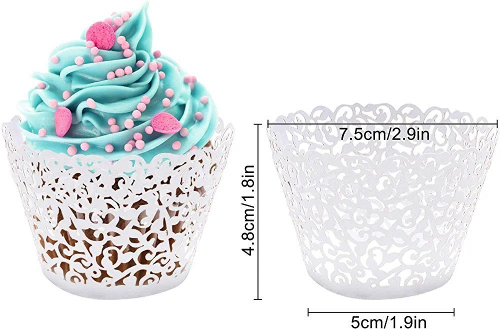Laser Cut Cupcake Wrappers Mangkuk Hiasan Kek Cawan #KEMASRAYA ...