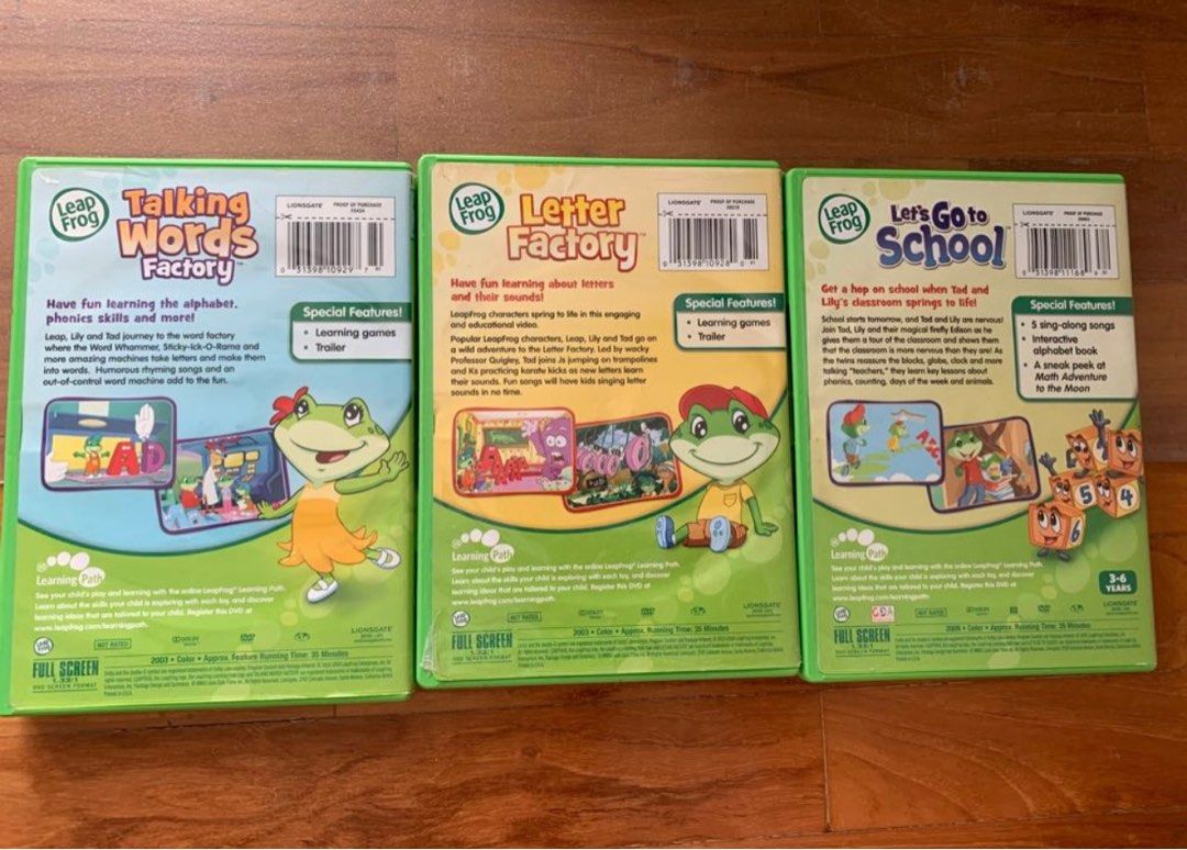 Leap Frog dvds, Babies & Kids, Infant Playtime on Carousell