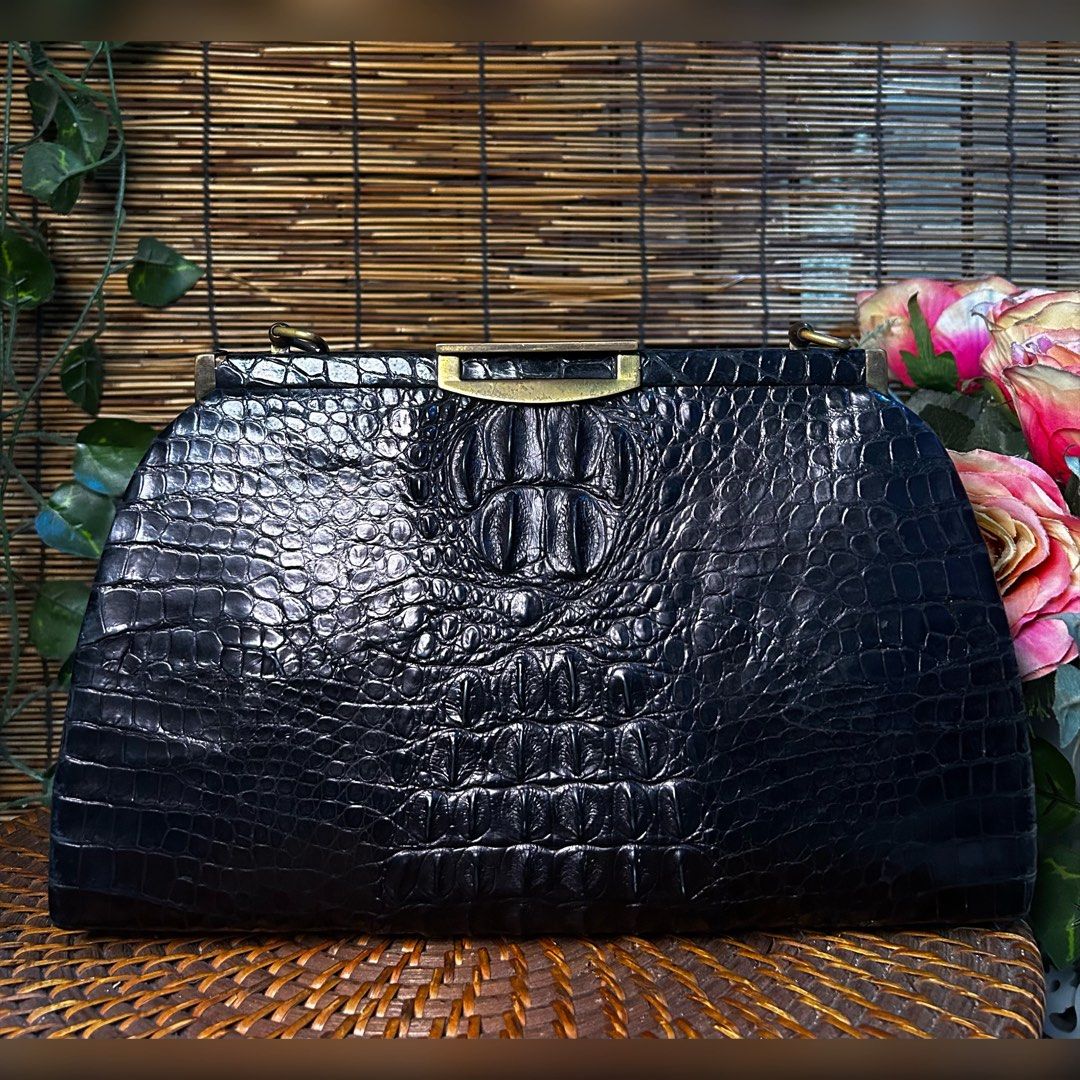 Lee Yu Hing Black Crocodile Leather Luxury Bags And Wallets On Carousell