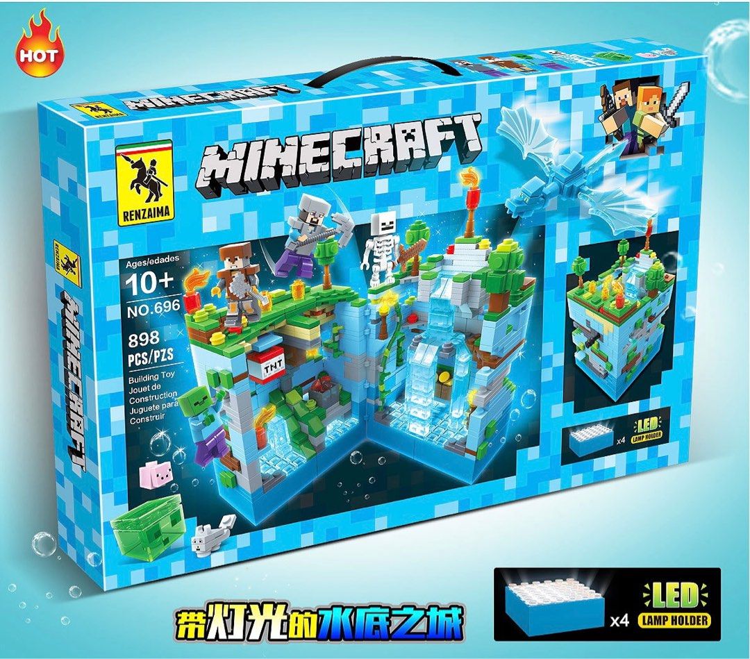 Lego Minecraft Building Blocks Play set for Adult Kids Children Family ...