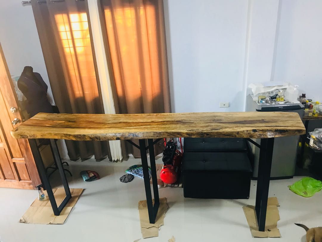 Long Bar Table 240cm x 40cm x 100cm, Furniture & Home Living, Furniture ...