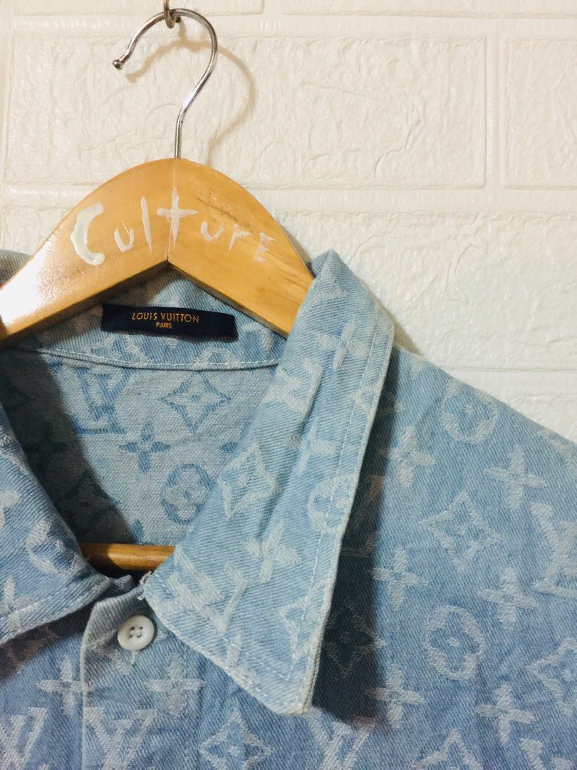LV monogram denim, Luxury, Apparel on Carousell