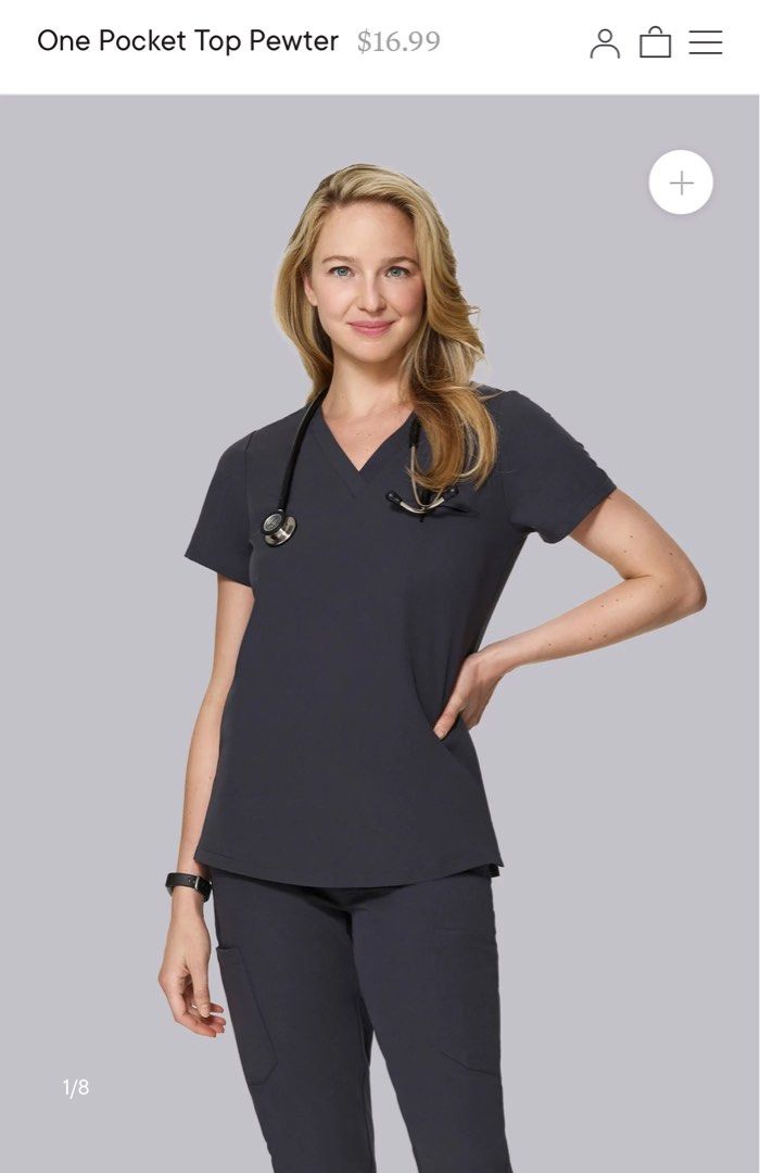 MANDALA SCRUB SUIT PEWTER, Women's Fashion, Activewear on Carousell