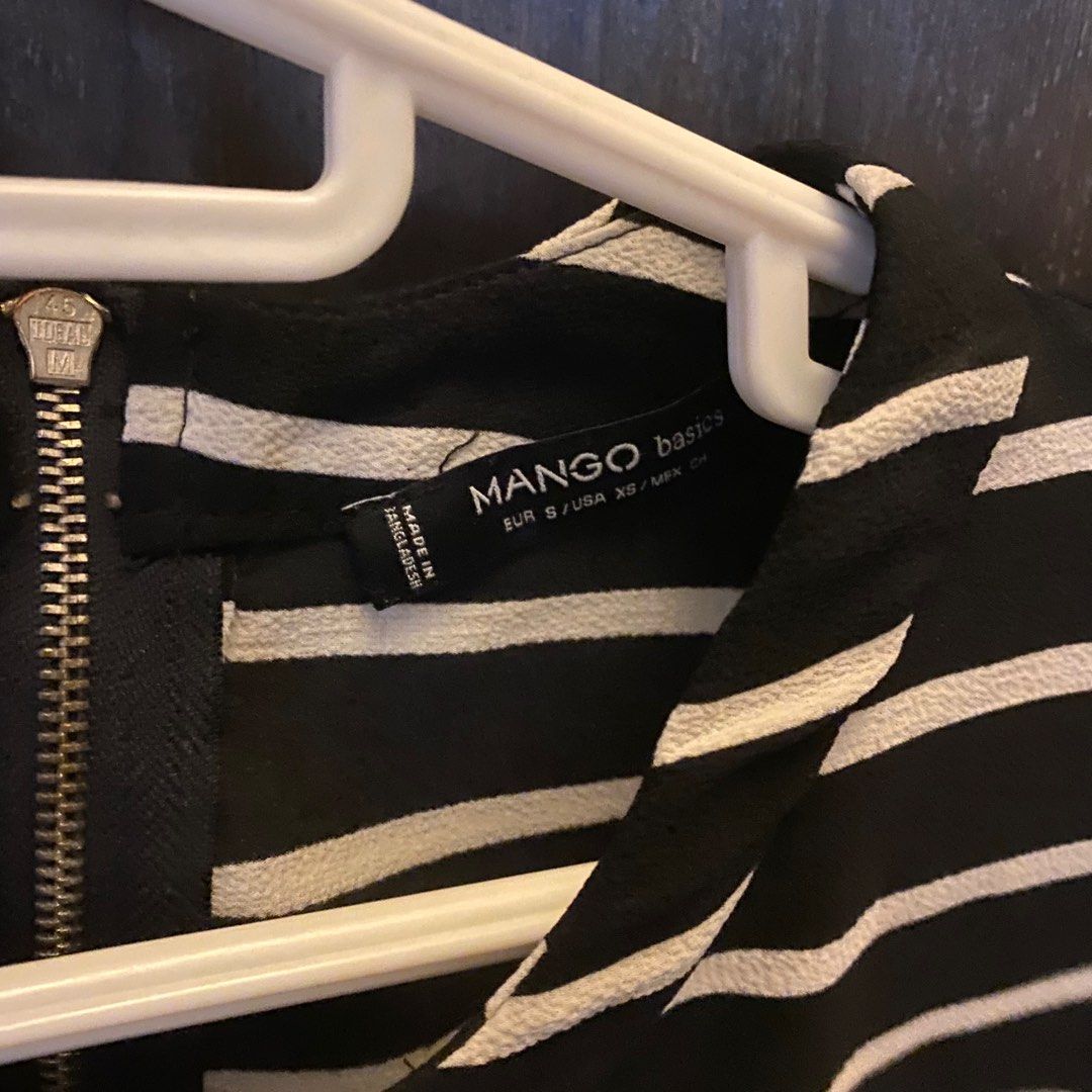 Mango Basics b&w striped blouse, Women's Fashion, Tops, Blouses on ...