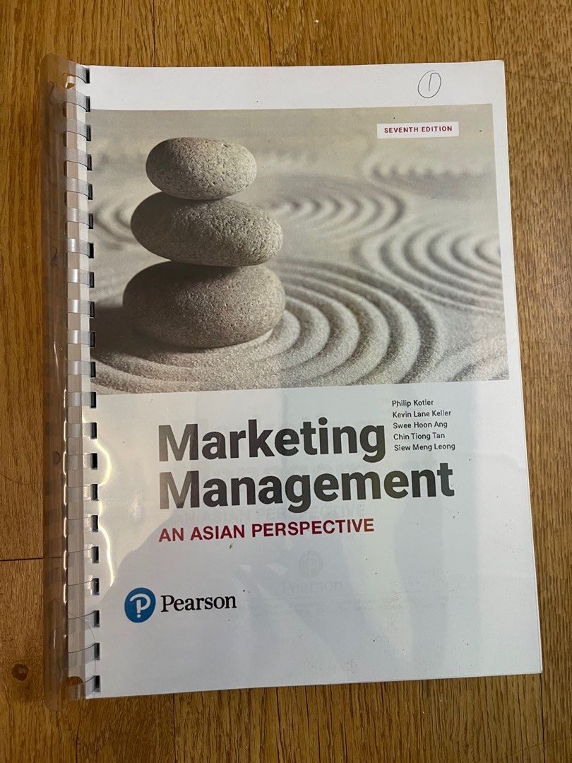 MBA textbook Marketing Management 7th edition an asian perspective ...