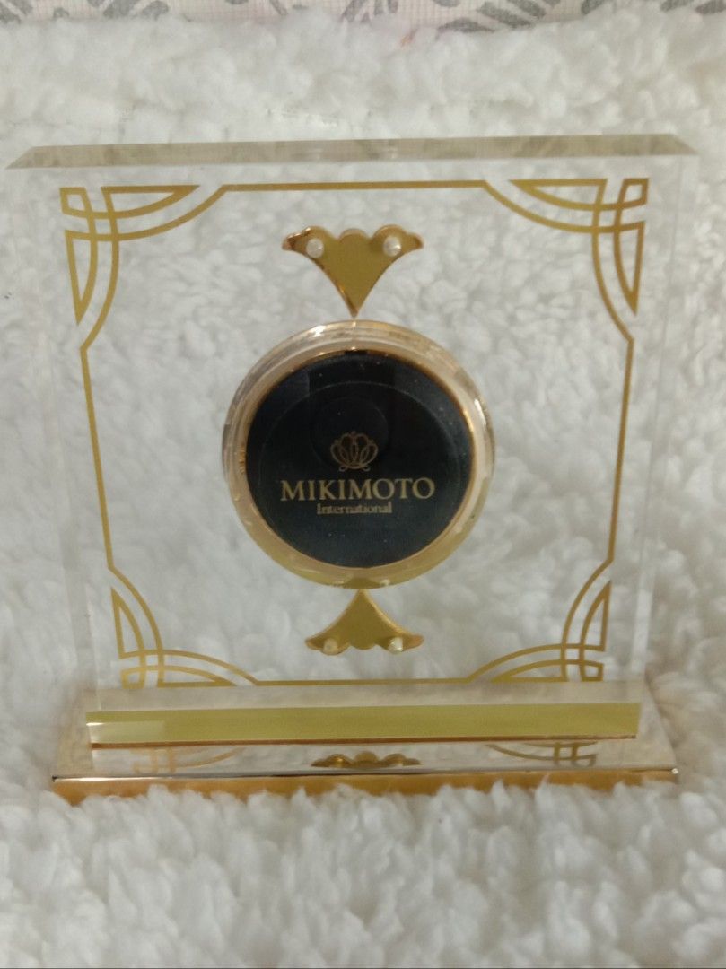 MIKIMOTO International Desk Clock Japan with Two Pearl on Carousell