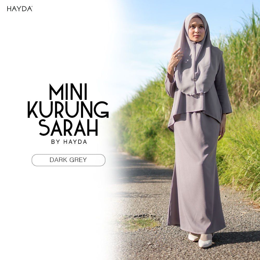 MINI KURUNG SARAH, Women's Fashion, Muslimah Fashion, Baju Kurung ...