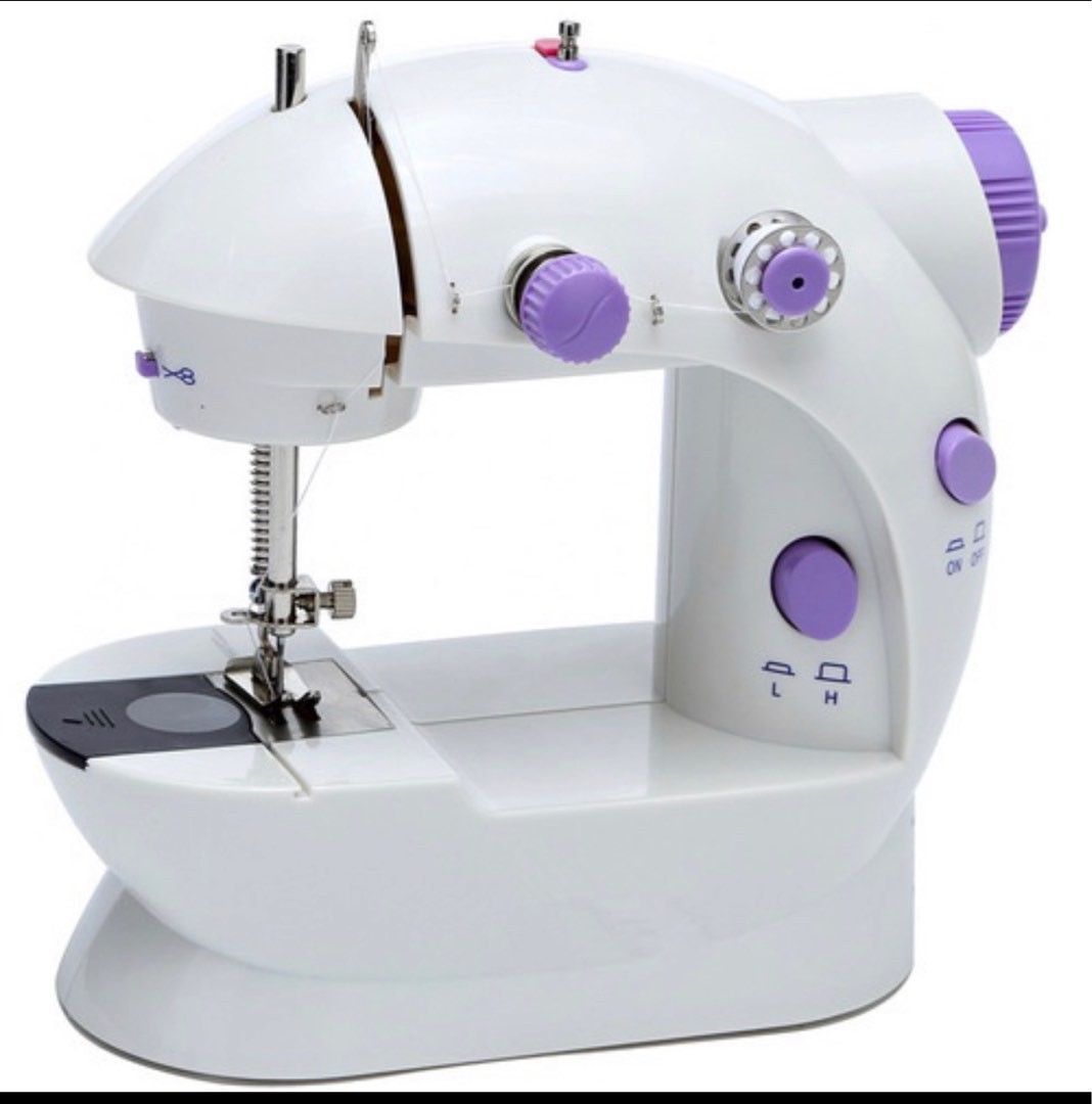 Mini Portable electric sewing machine with free threads and pins, and ...
