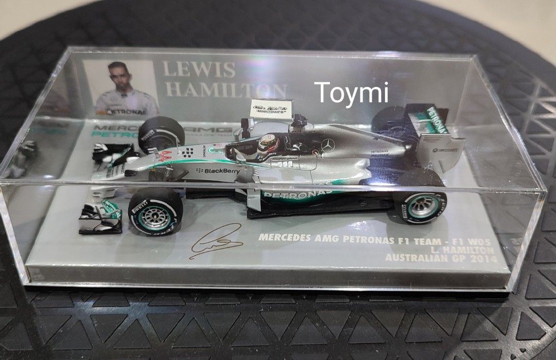 Minichamps F1 1/43 AMG Mercedes Petronas W05 Lewis Hamilton 2014 World Champion, Hobbies & Toys ...