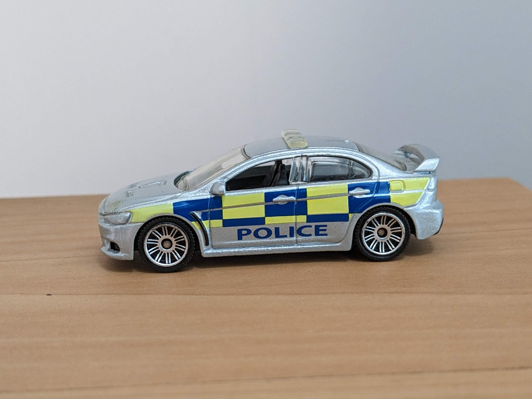 Mitsubishi Lancer Evolution X Police (2010) Evo 10, Hobbies & Toys ...