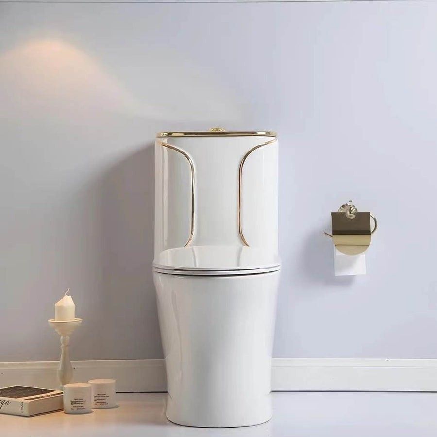 Modern Style Toilets Bowl Ceramic One Piece Dual Flush Bathroom Toilet ...