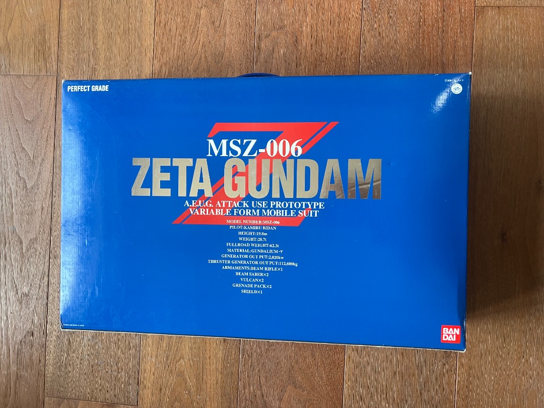 MSZ-006 ZETA GUNDAM Perfect Grade, 興趣及遊戲, 玩具 & 遊戲類 - Carousell