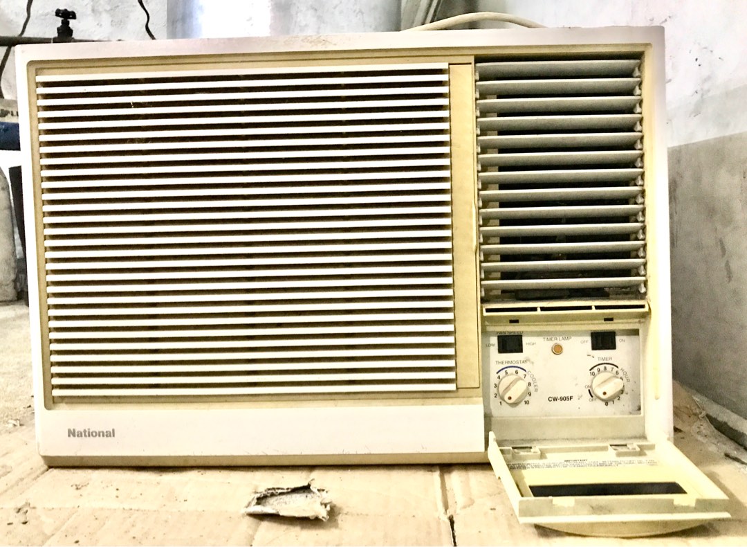 National Panasonic window type aircon, TV & Home Appliances, Air ...