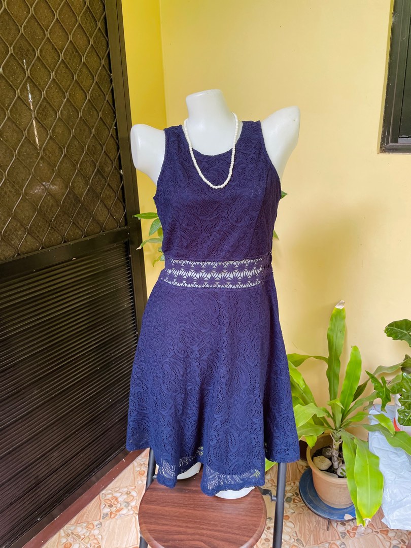 Navy Blue Mini Dress On Carousell