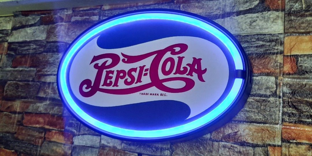 Neon Pepsi Cola Signage on Carousell
