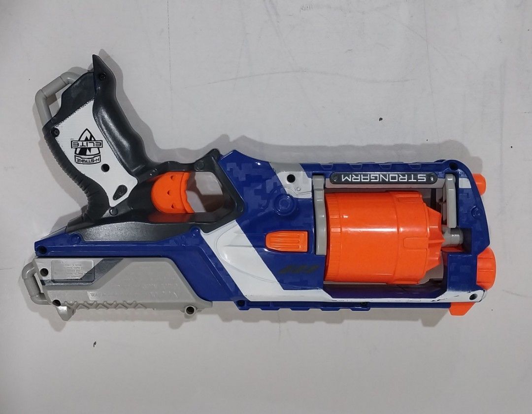 NERF StrongArm Elite Gun, Toys & Collectibles, Mainan di Carousell