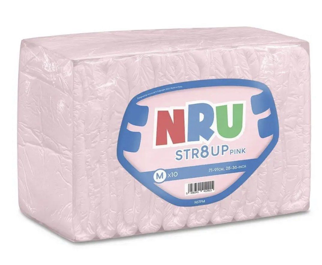 NRU STR8UP adult diaper abdl, Health & Nutrition, Assistive ...