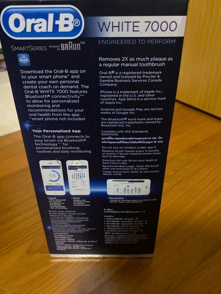 Oral-B Smart Series White 7000, Beauty & Personal Care, Oral Care on ...