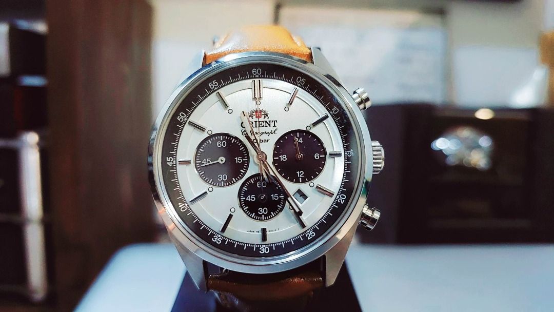 Orient Neo 70s Solar Panda Chronograph, Luxury, Watches on Carousell