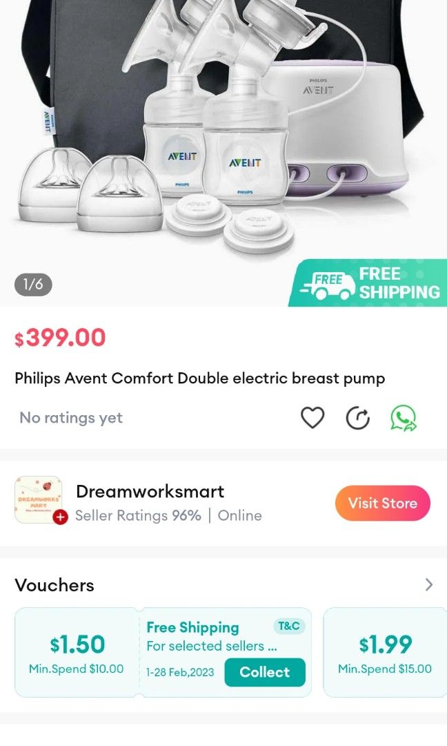 Phillips double electric pump, Babies & Kids, Nursing & Feeding ...