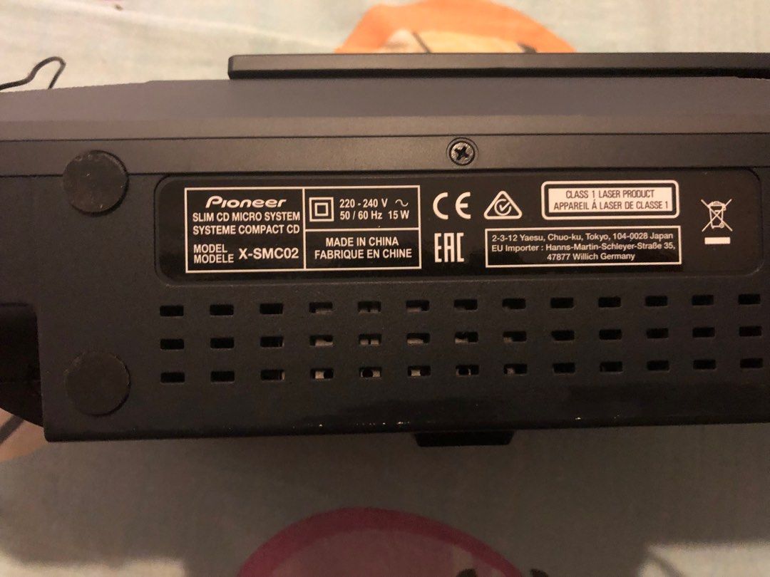 Pioneer Slim Micro System Systeme Compact CD X-SMC02 with remote ...