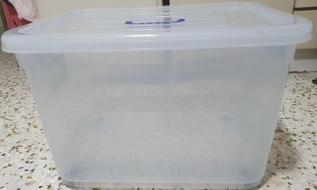 Plastic Storage Container w Wheels, Furniture & Home Living, Home ...